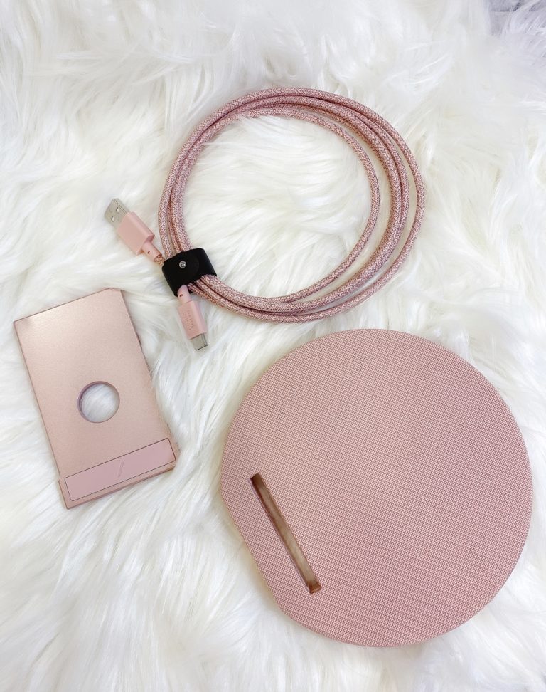 【粉紅3C】NATIVE UNION無線充電盤、無線充電座、超長床邊充電線－充滿少女心的粉色氣質手機周邊品牌 - 原來是美花