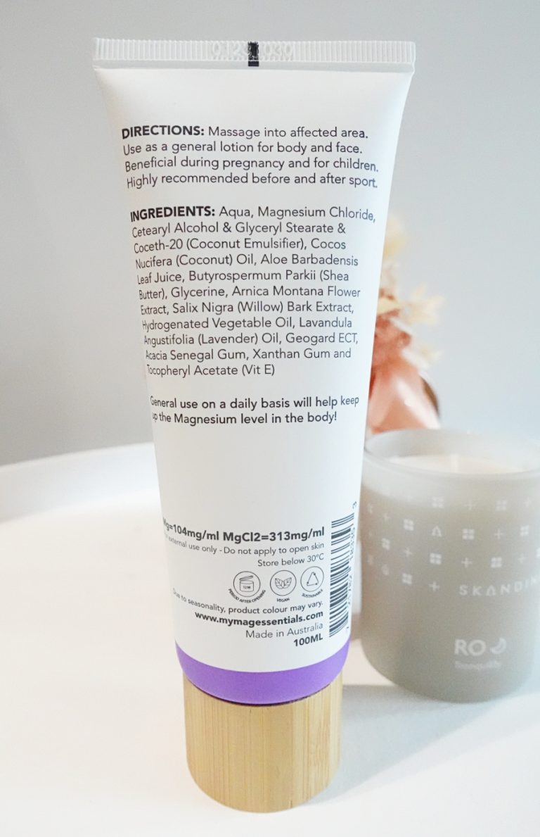 【舒眠好物】澳洲My Mag Essentials舒心好眠鎂乳霜，用「擦」的補充鎂，提升睡眠品質超好眠 - 原來是美花